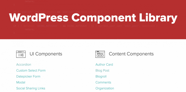 Introducing the WordPress Component Library | 10up