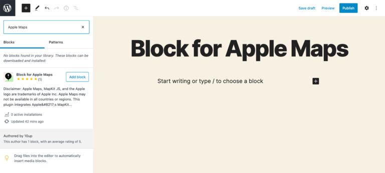 WordPress 5.5 Released, Block For Apple Maps Included In Block Library | 10up