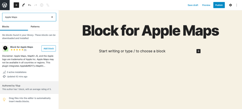 WordPress 5.5 Released, Block For Apple Maps Included In Block Library ...