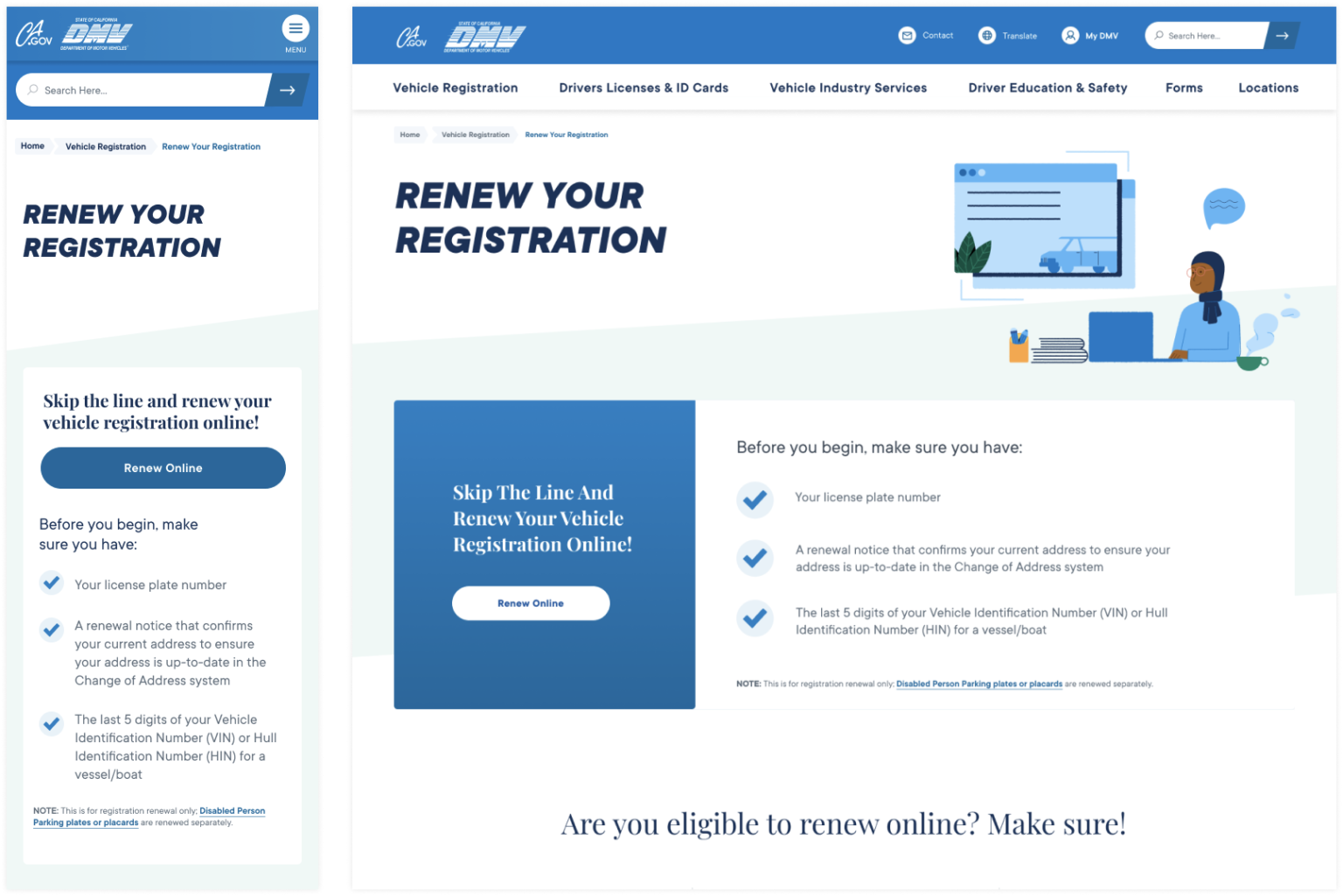 California DMV Website Redesign | 10up